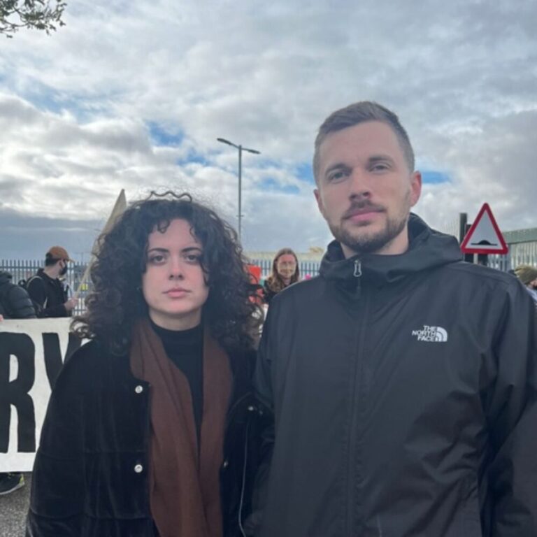 Podcast: Pro-Palestinian protesters blockade entrance to BAE Systems in ...